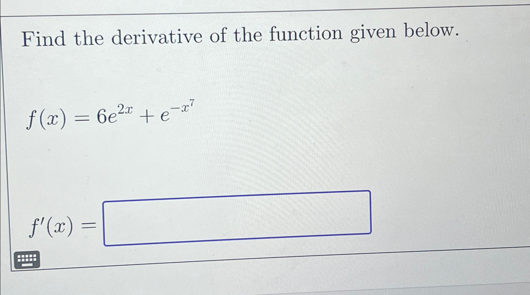 Solved Find the derivative of the function given | Chegg.com