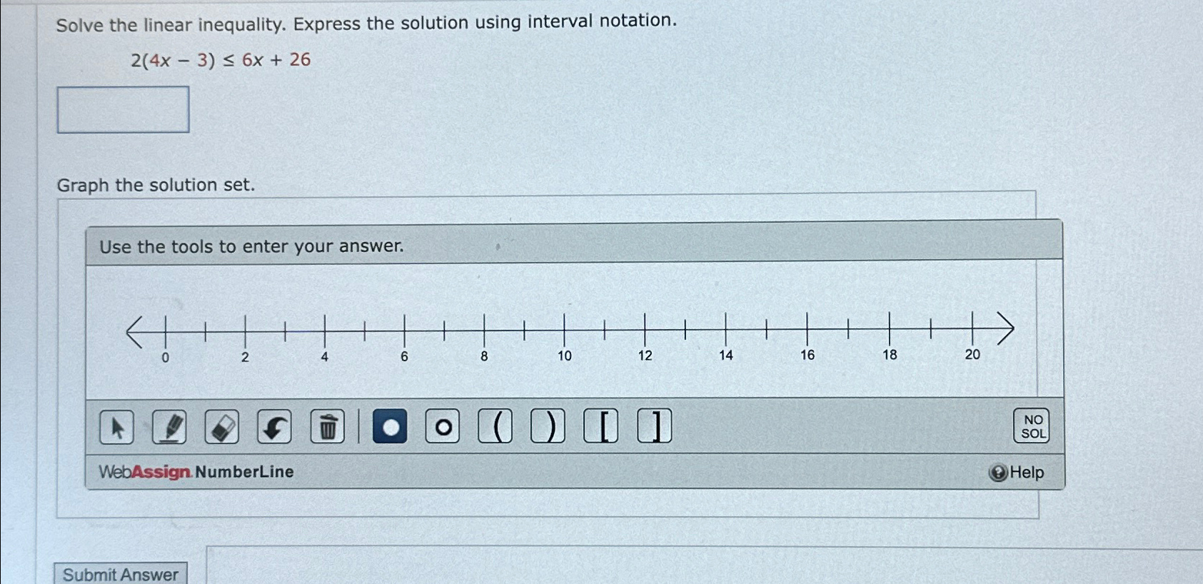 Solved Solve the linear inequality. Express the solution | Chegg.com