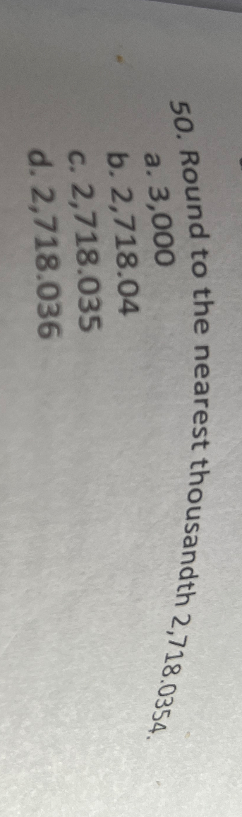 Solved Round to the nearest thousandth | Chegg.com