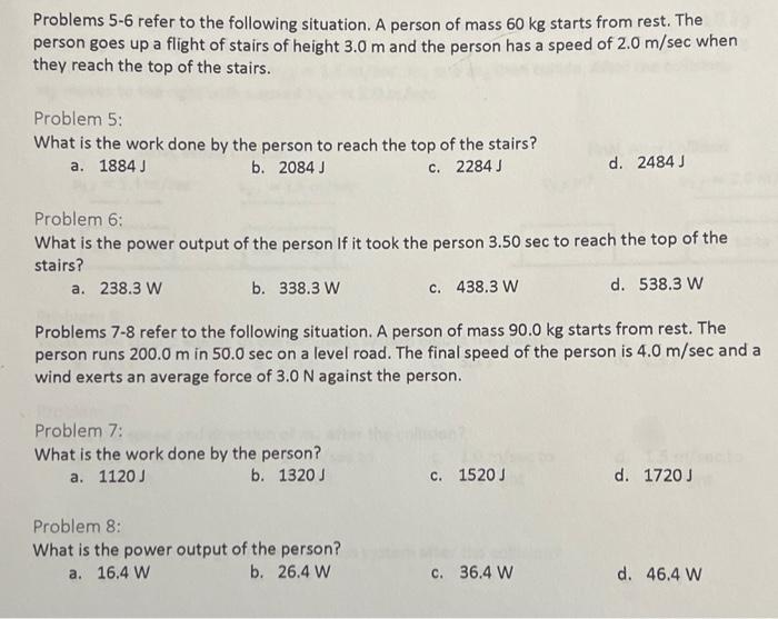 Solved Problems 5-6 refer to the following situation. A | Chegg.com