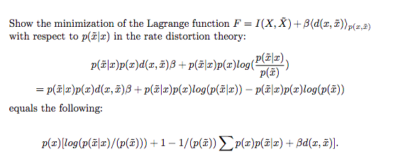 Solved Show the minimization of the Lagrange function | Chegg.com