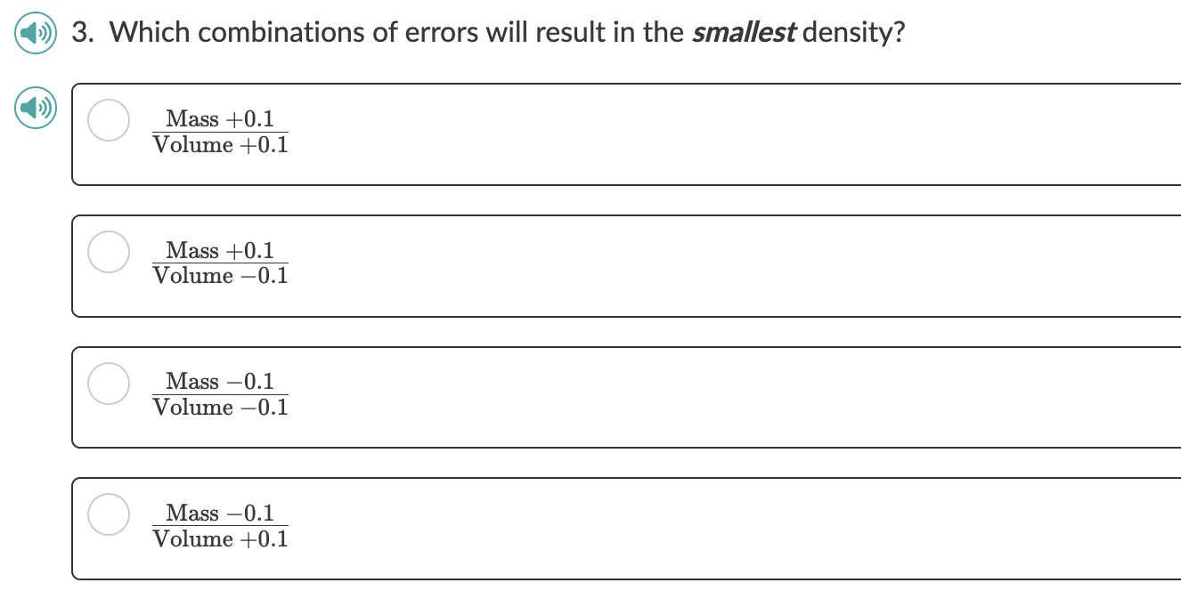Solved Which combinations of ﻿errors will result in ﻿the | Chegg.com