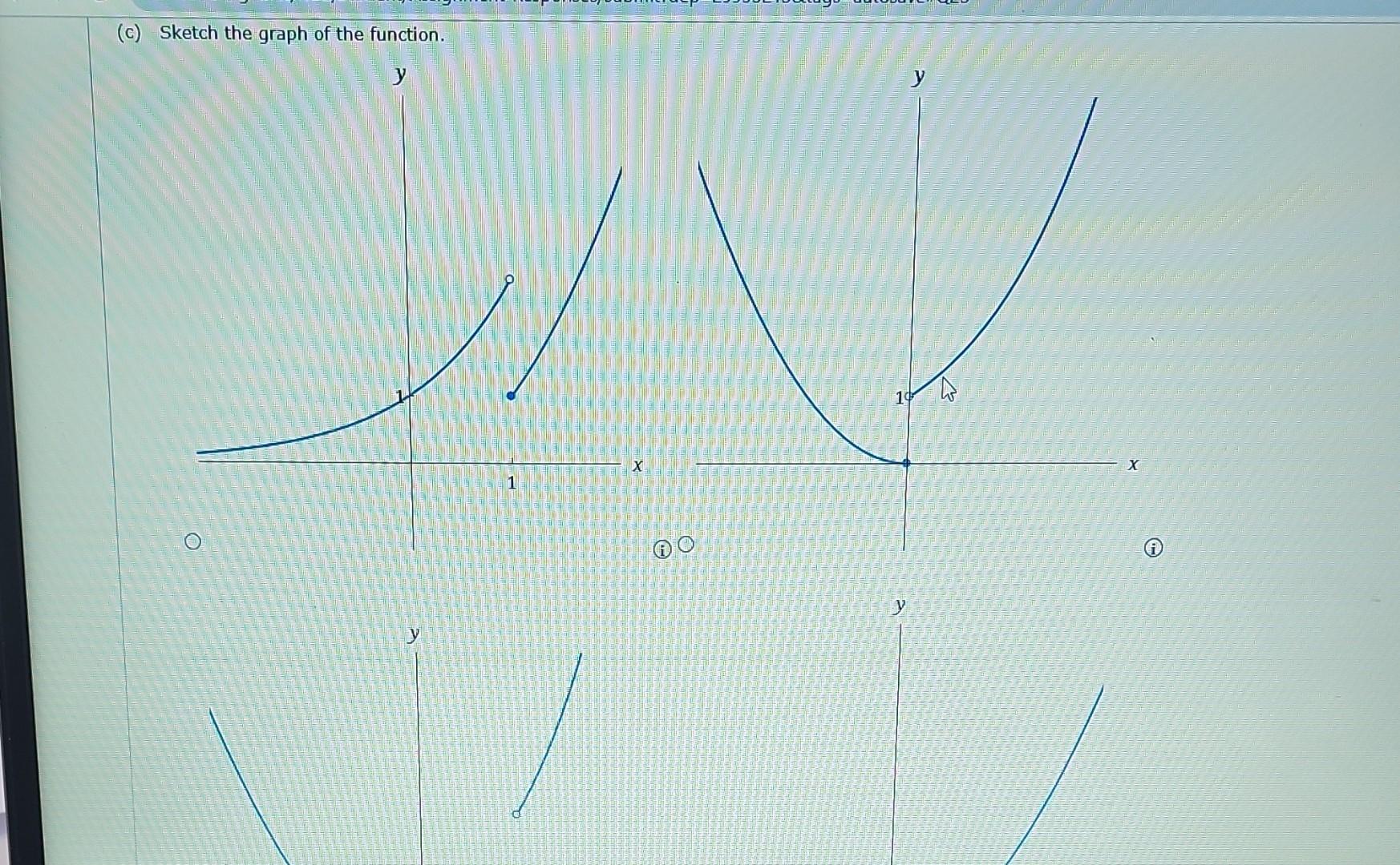 Solved Consider the following. f(x)={exx2 if x