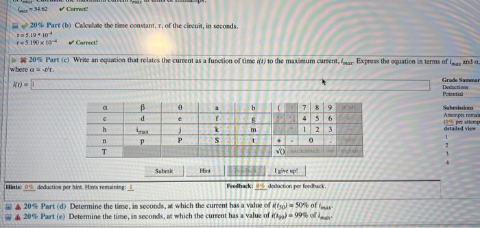 Solved (20\%) Problem 3: A resistor and inductor are nected | Chegg.com