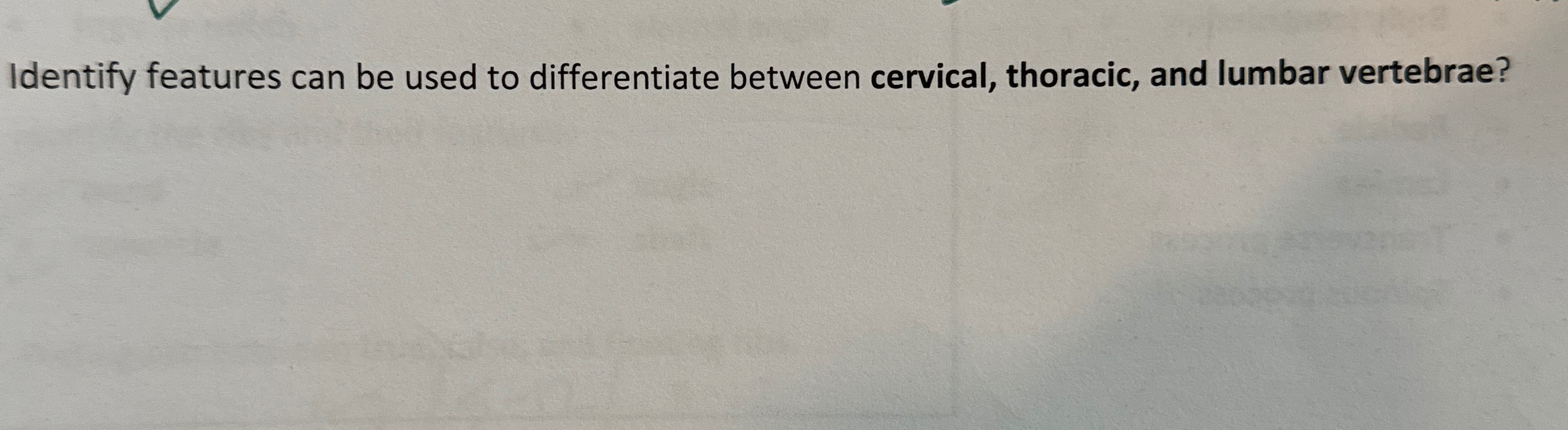 Solved Identify features can be used to differentiate | Chegg.com