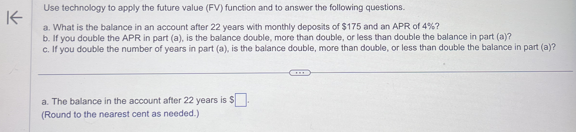 Solved Use technology to apply the future value (FV) | Chegg.com