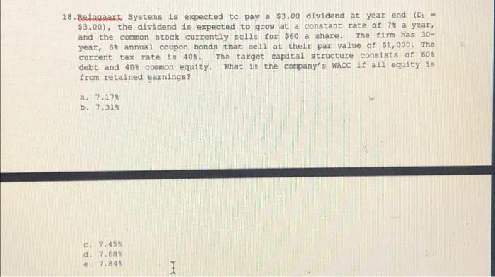 Solved 16. patta Computer Systems 13 considering a project | Chegg.com