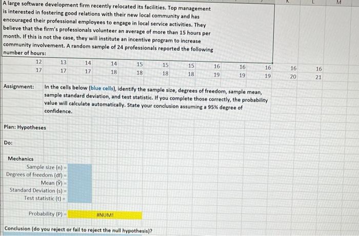 Solved M A large software development firm recently | Chegg.com