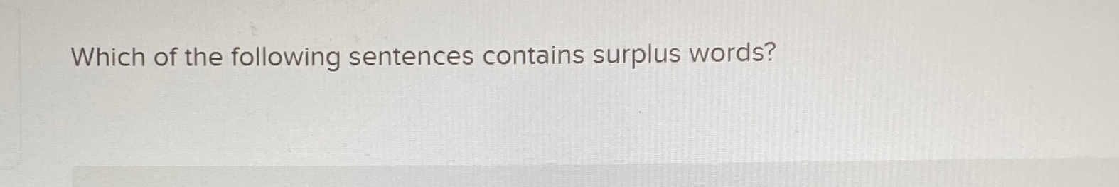 Solved Which of the following sentences contains surplus | Chegg.com
