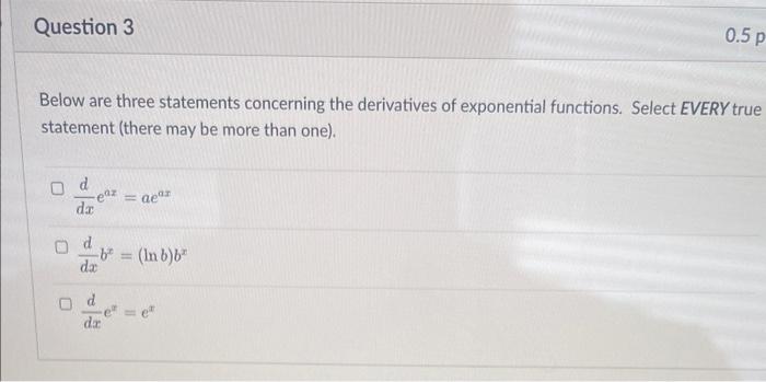 Solved Let n be a nonzero real number. Which of the | Chegg.com