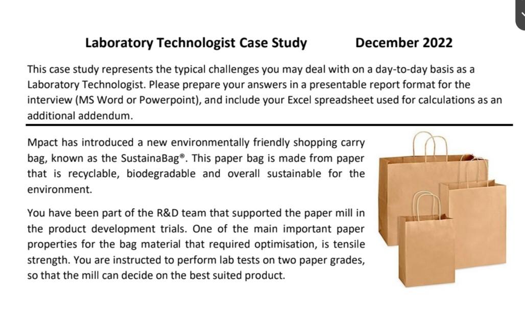 Solved Laboratory Technologist Case Study December 2022 This | Chegg.com