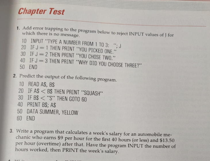 Solved 1. Add error trapping to the program below to reject | Chegg.com
