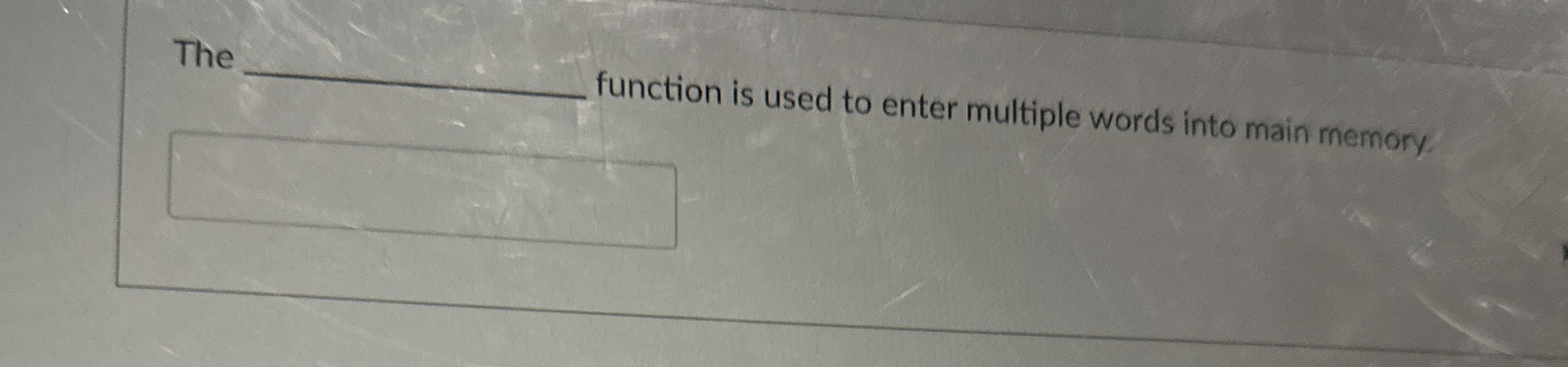Solved unction is used to enter multiple words into main | Chegg.com