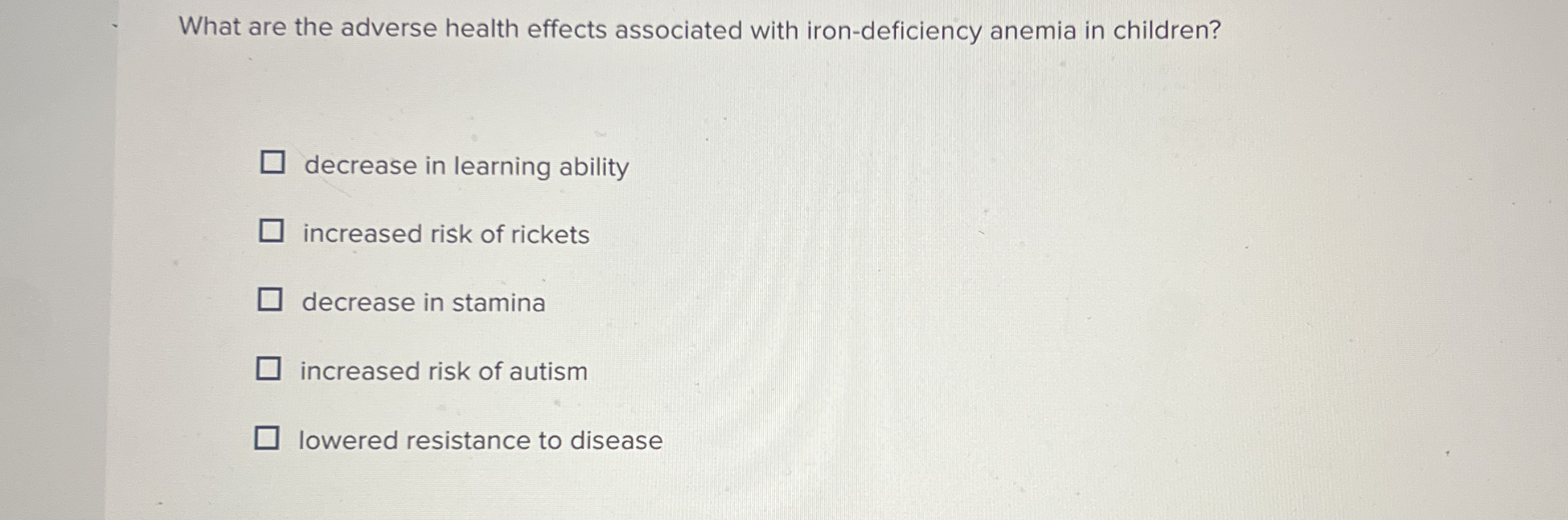 Solved What are the adverse health effects associated with | Chegg.com