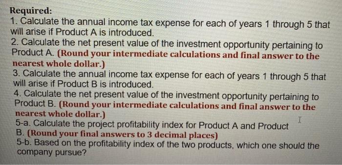 Solved Problem 7C-5 (Algo) Income Taxes and Net Present | Chegg.com