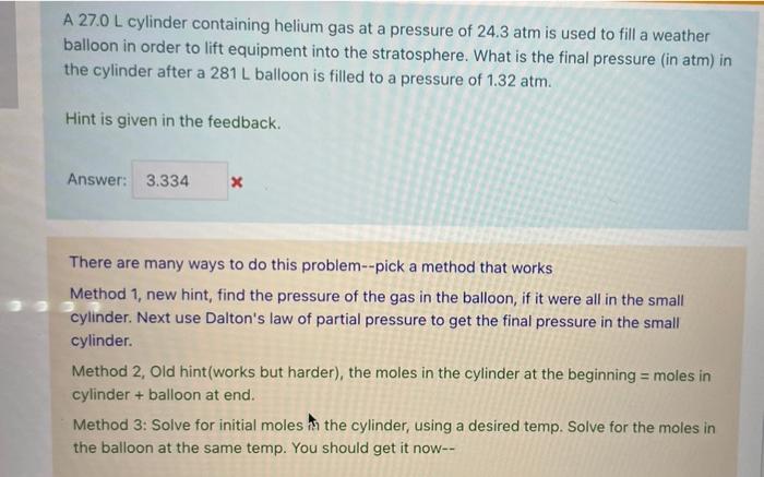 Solved At a fixed temperature and number of moles, the | Chegg.com