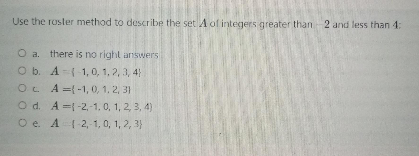 Solved Use the roster method to describe the set A of | Chegg.com