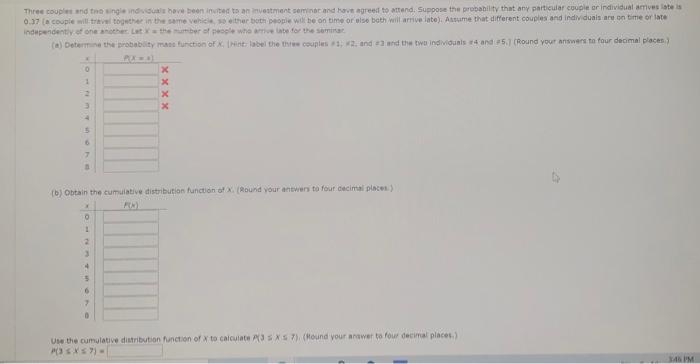 Solved 0.37 (a couple millthini tognthe in the same vehicie. | Chegg.com