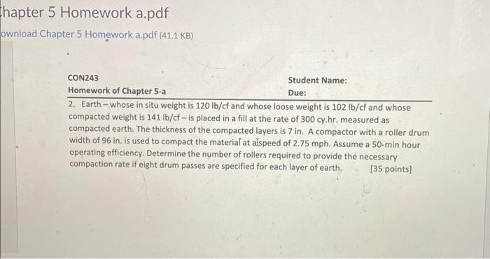 Solved hapter 5 Homework a.pdf ownload Chapter 5 Homework | Chegg.com