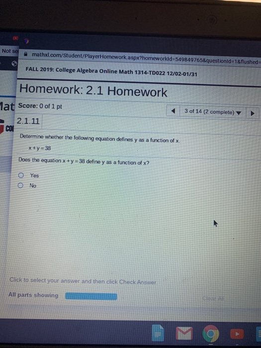 Solved NOSO mathxl.com/Student/Player | Chegg.com