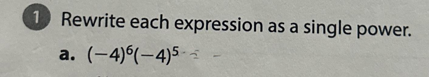 Solved (1) ﻿Rewrite each expression as a single | Chegg.com