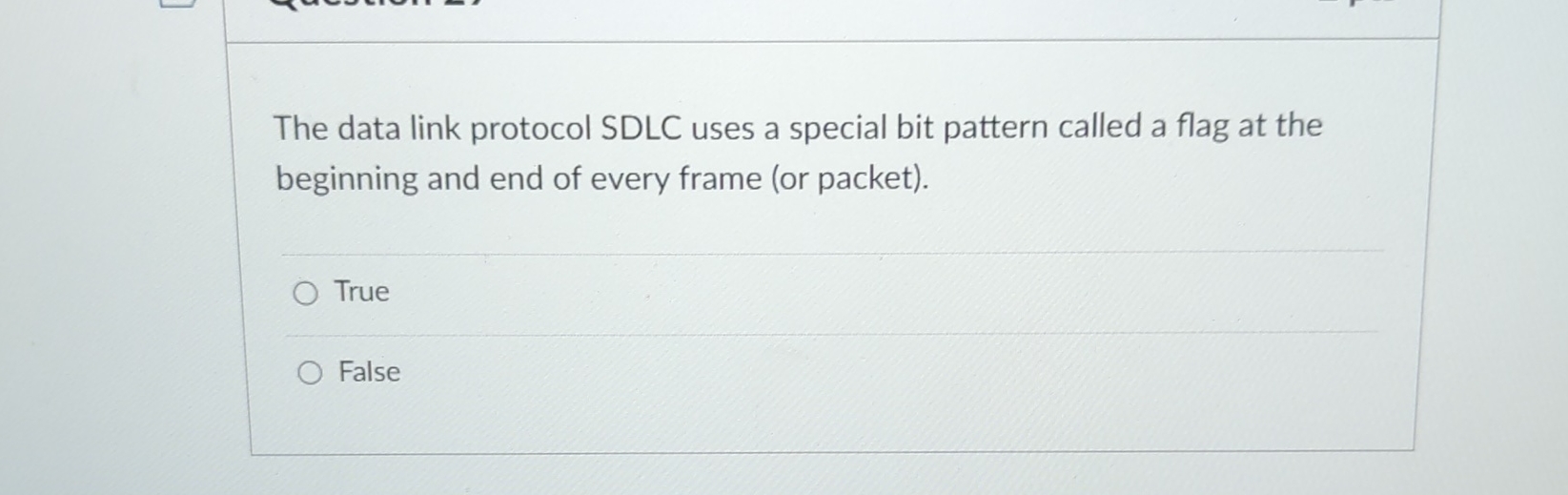 Solved The data link protocol SDLC uses a special bit | Chegg.com