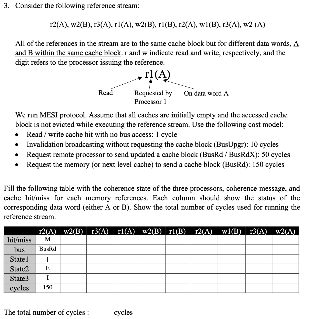 Solved Given: Please fill out the table. | Chegg.com