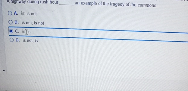 Solved A highway during rush hour an example of the tragedy | Chegg.com