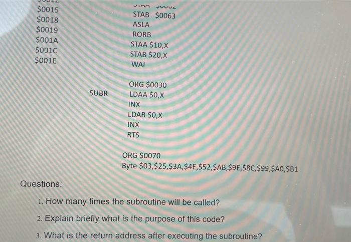 Solved Consider the following assembly program, follow the | Chegg.com