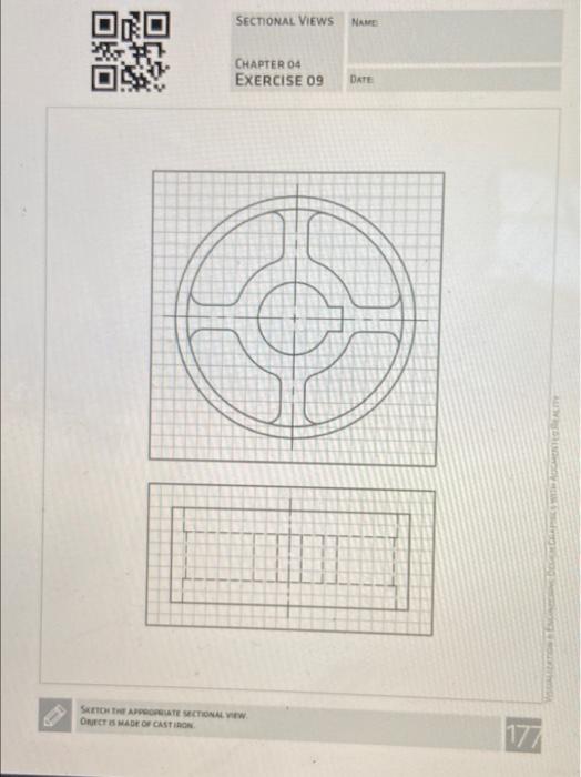 Solved SECTIONAL VIEWS NAME CHAPTER 04 EXERCISE 09 DATE | Chegg.com
