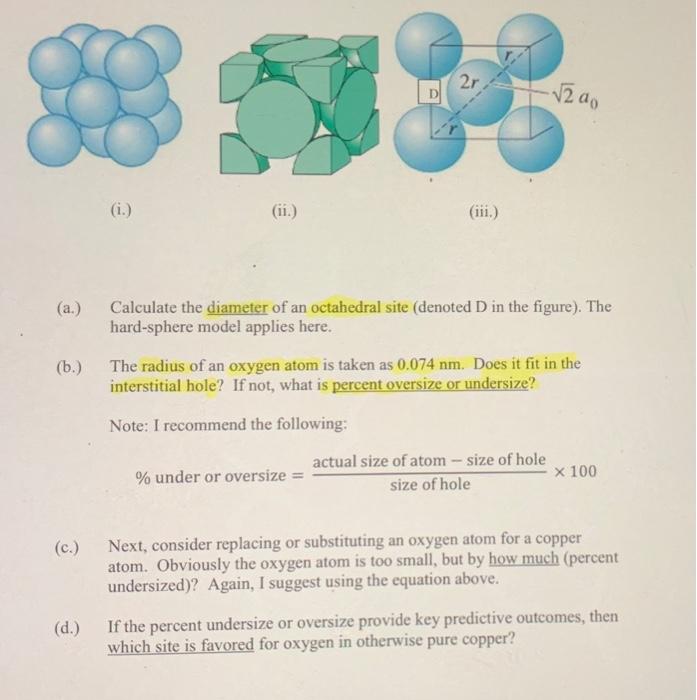 Solved 3. The crystal structure of a pure | Chegg.com