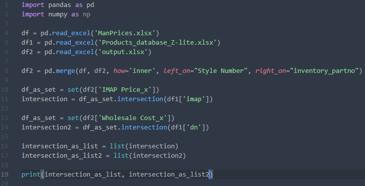 Solved import pandas as pd import numpy as np 2 3 4 df = 5 | Chegg.com