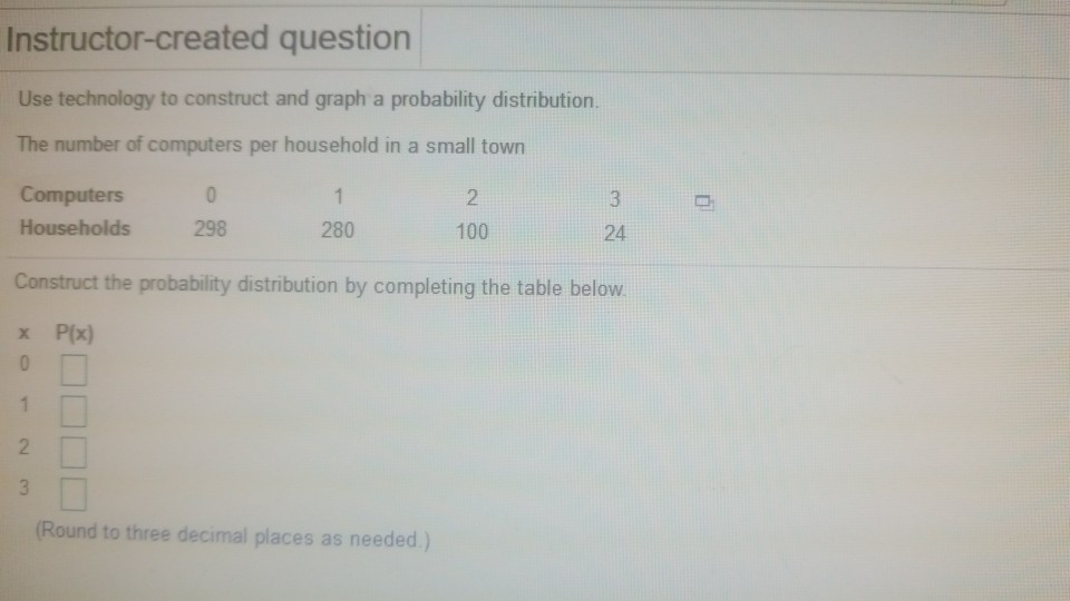 Solved Instructor-created question Use technology to | Chegg.com