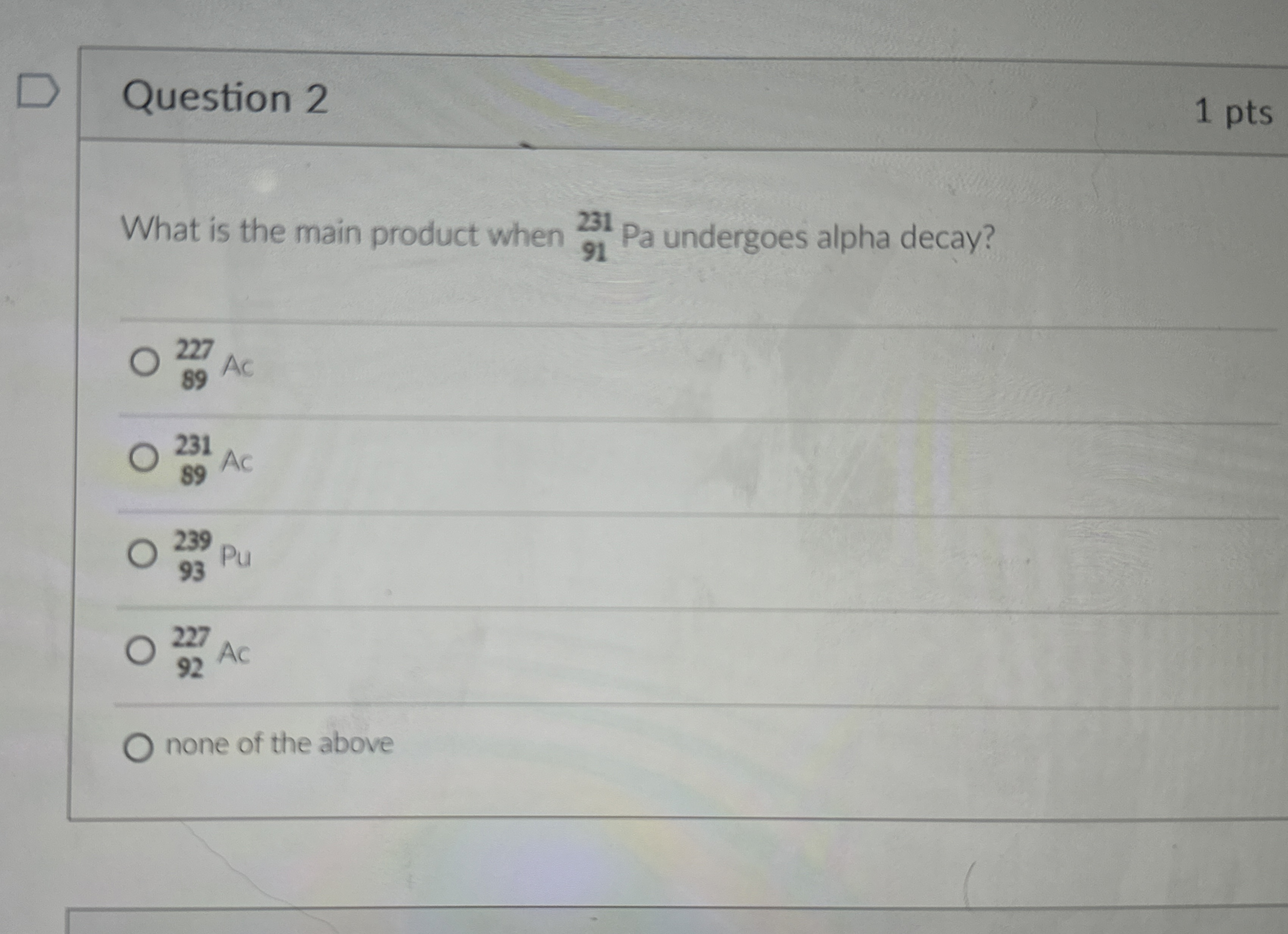 Solved Question 21 ﻿ptsWhat is the main product when | Chegg.com