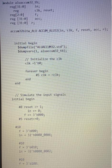 Solved Activity 2 (20points): Accumulator/ALU simulation | Chegg.com