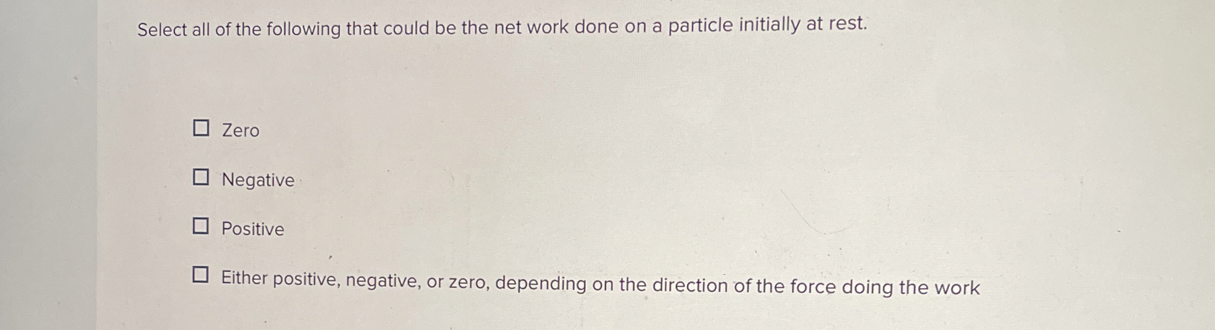 Solved Select all of the following that could be the net | Chegg.com