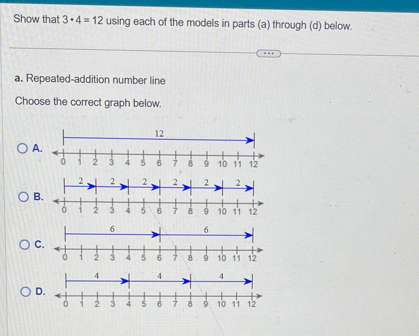 Solved Show that 3*4=12 ﻿using each of the models in parts | Chegg.com