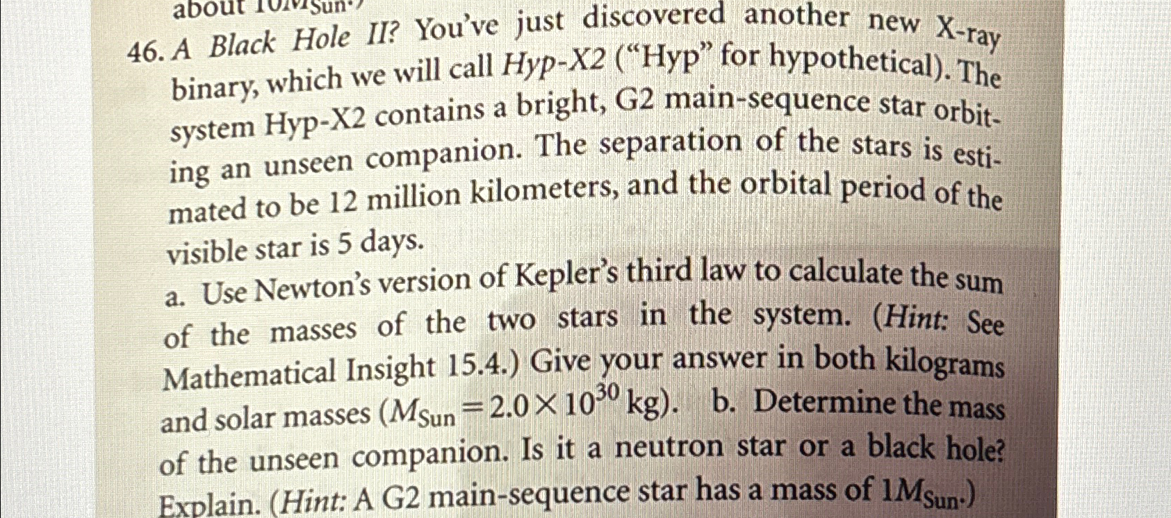 Solved A Black Hole II? ﻿You've just discovered another new | Chegg.com