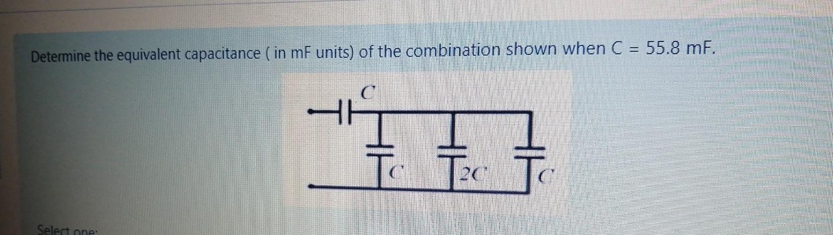 Solved Determine the equivalent capacitance ( in mF units) | Chegg.com