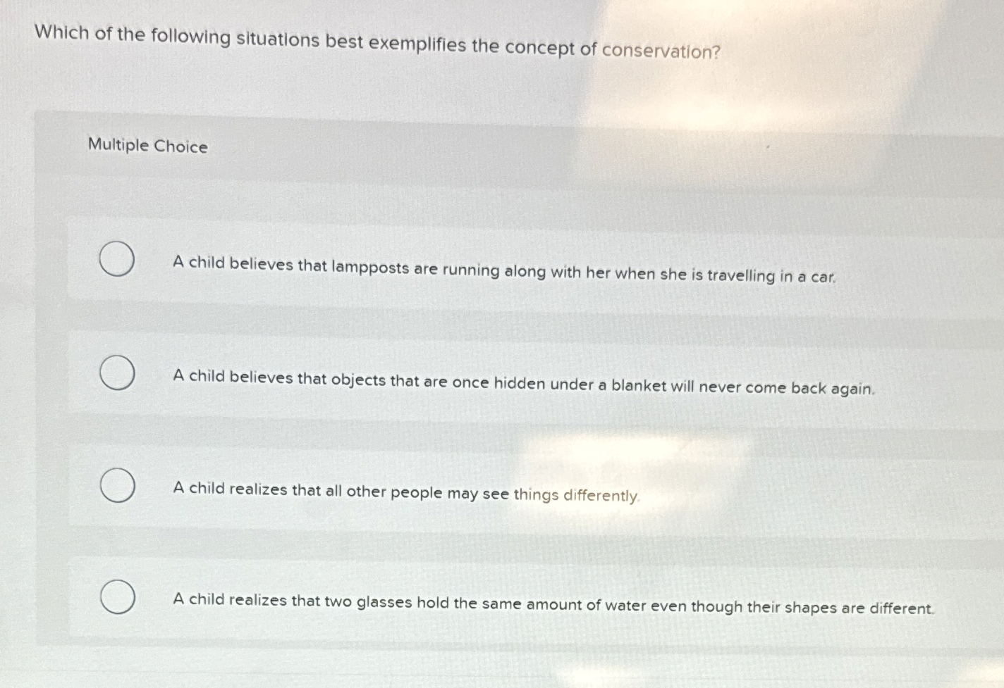 High Quality SOLUTION Which of the following situations best exemplifies | Chegg.com