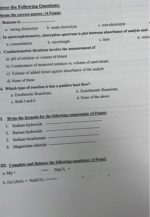 Solved In spectrophotometry, absorption spectrum is plot | Chegg.com