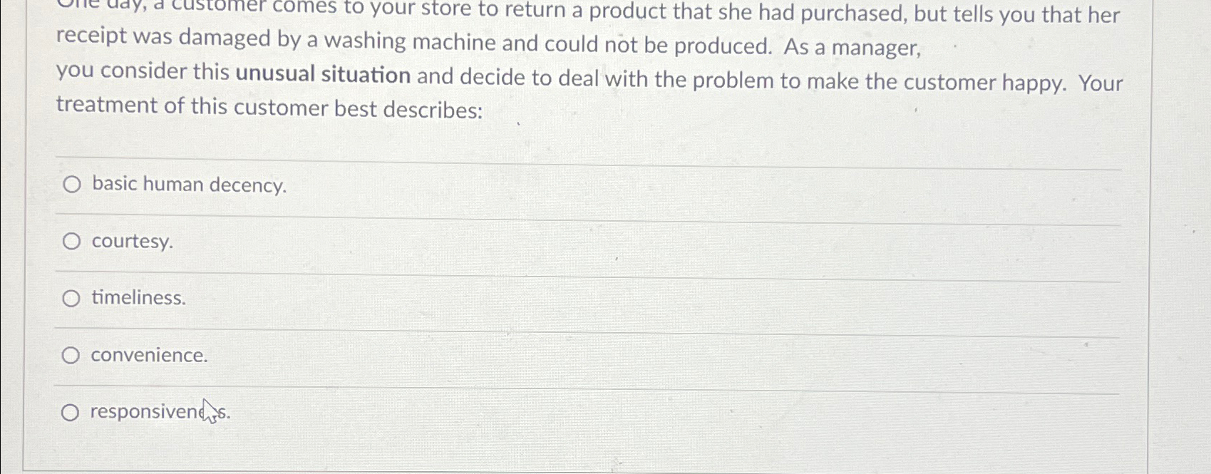 Solved receipt was damaged by a washing machine and could | Chegg.com