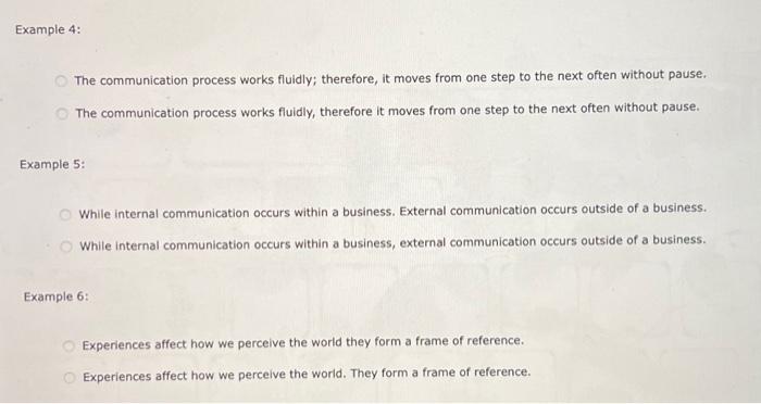 Solved 6. Grammar and Mechanics: Sentence Structure Use | Chegg.com