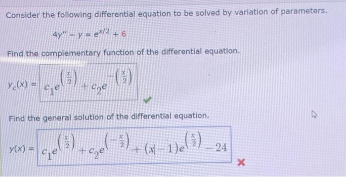 Solved Consider the following differential equation to be | Chegg.com