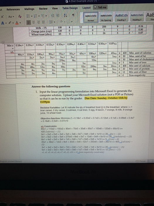 Solved need question 1 and 2. all info is given. please | Chegg.com