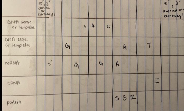 Solved 5. Fill out the following table, using wobble | Chegg.com