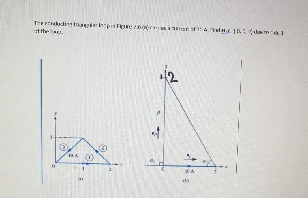 Solved The conducting triangular loop in Figure 7.6 (a) | Chegg.com