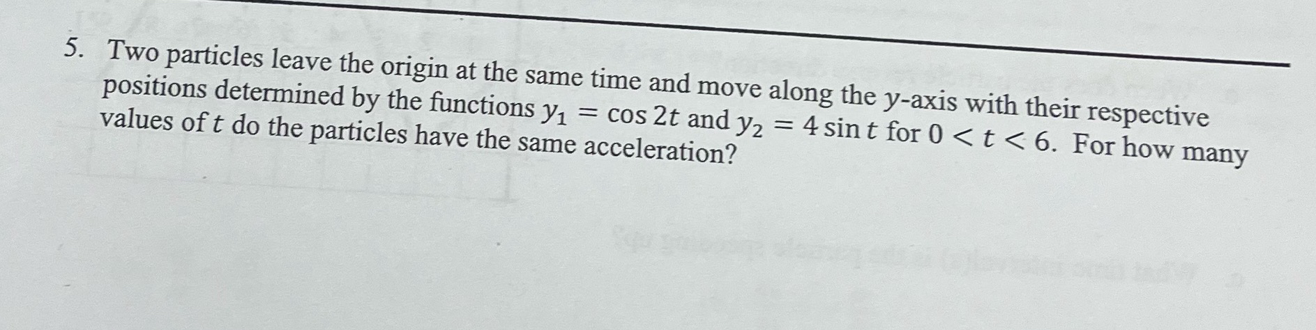 Solved Two particles leave the origin at the same time and | Chegg.com