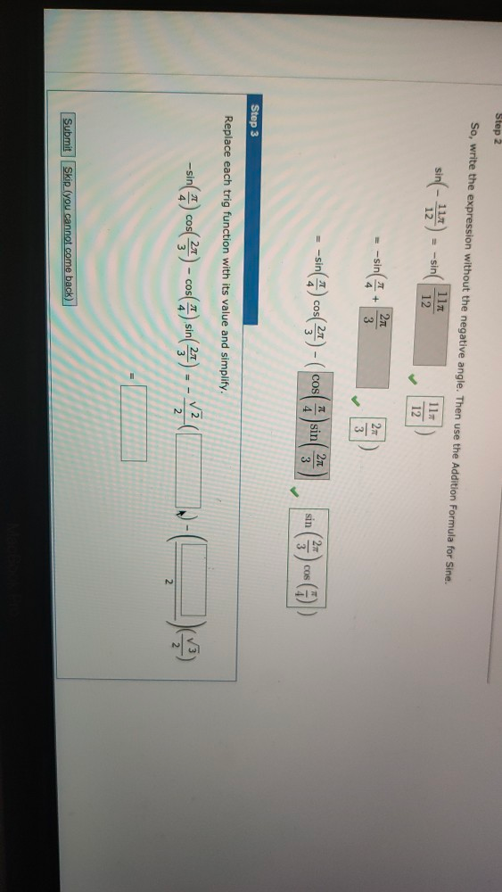 Solved Step 2 So, write the expression without the negative | Chegg.com