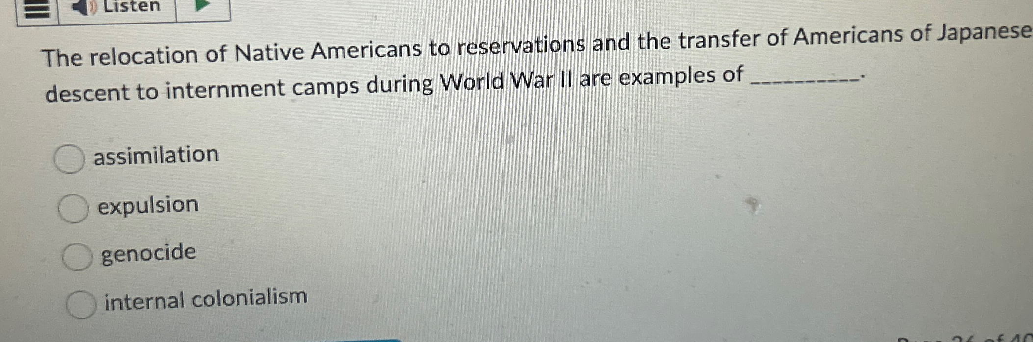 Solved The relocation of Native Americans to reservations | Chegg.com